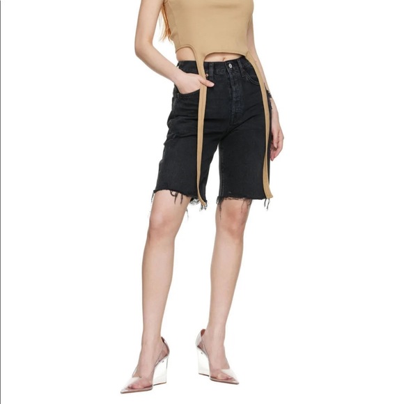 Agolde | Shorts | Agolde Ira Loose Denim Cut Off Long Shorts Denim ...